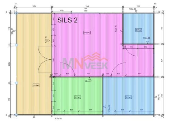 Casa de Madera con terraza Sils